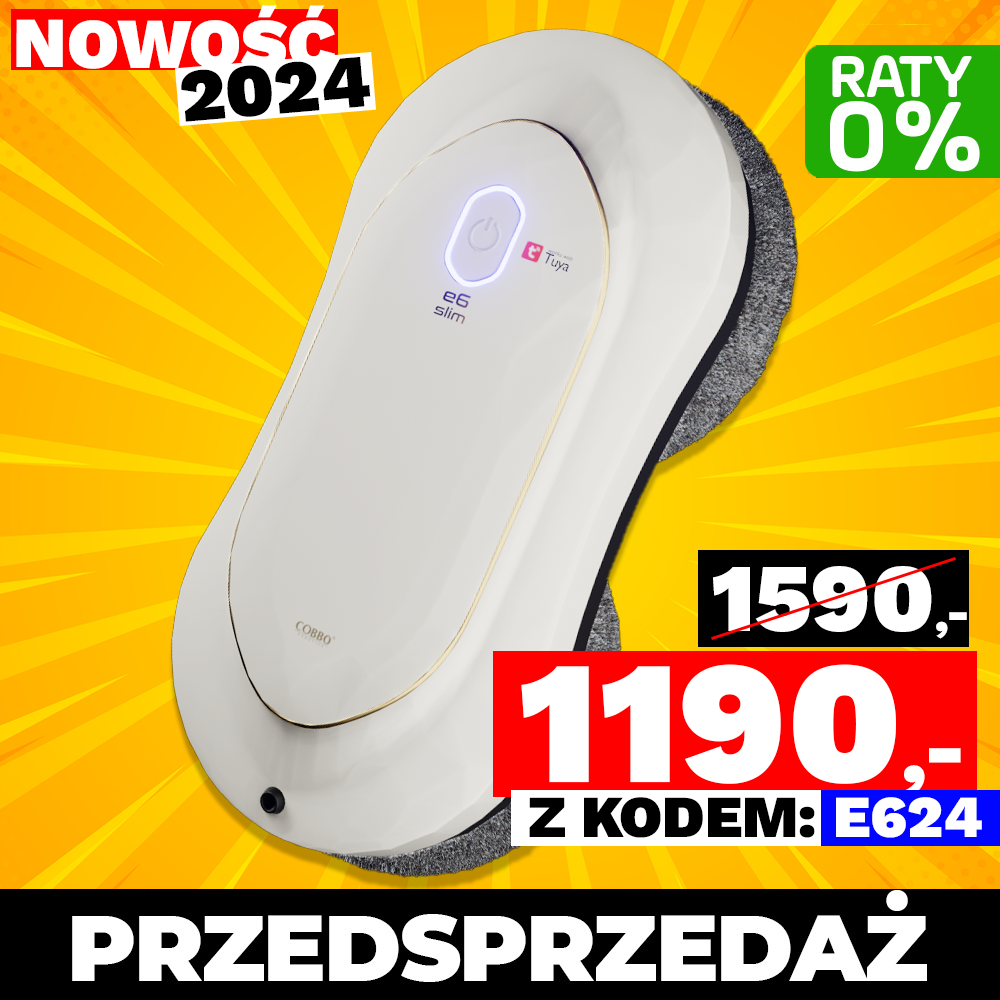 COBBO - Roboty kuchenne i sprzątające > Robot do mycia okien COBBO e5